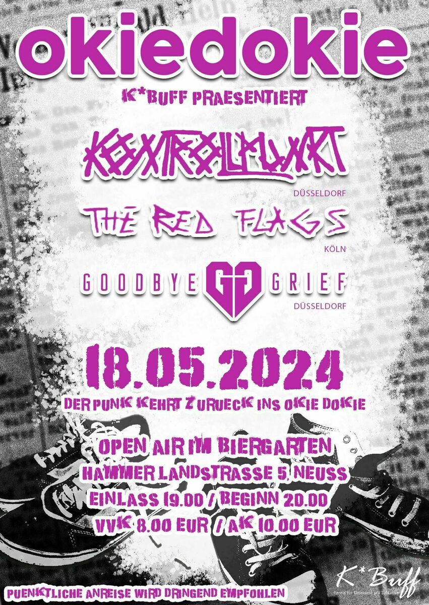 May 18, 2024: The Red Flags / Kontrollpunkt / Goodbye Grief at ...