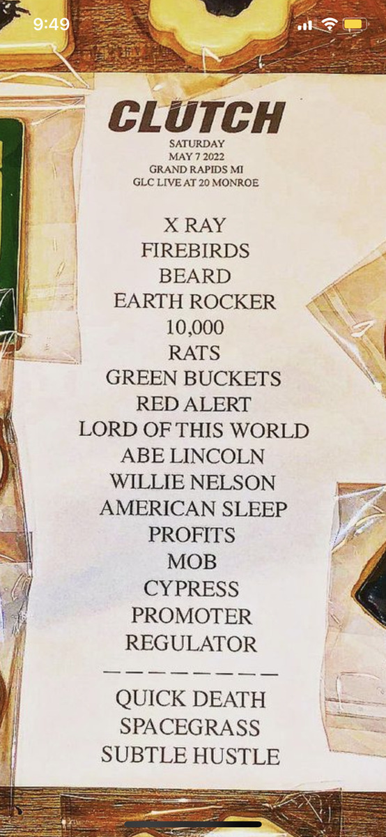 Clutch Concert & Tour History (Updated for 2024) | Concert Archives