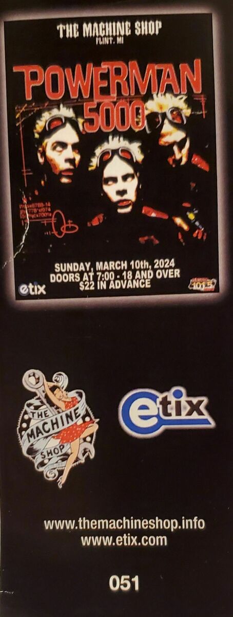 Mar 10, 2024: Powerman 5000 / September Mourning / The Great Alone at ...