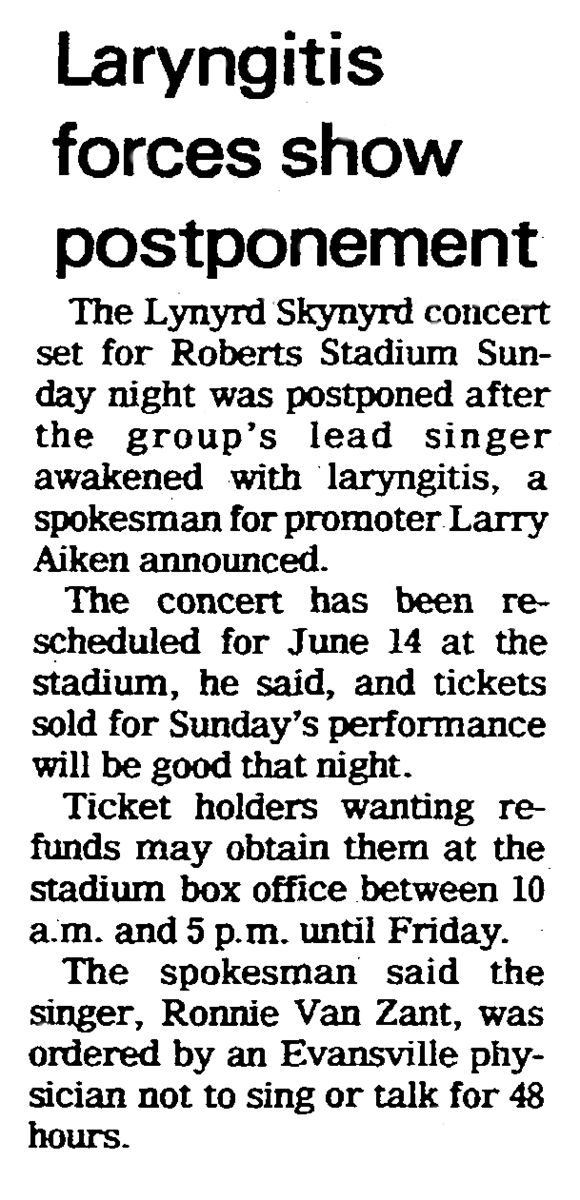 Concert History of Roberts Municipal Stadium Evansville, Indiana ...