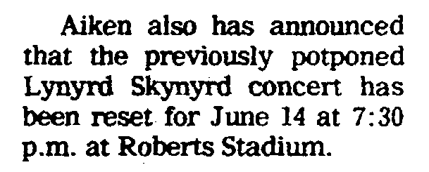 Concert History of Roberts Municipal Stadium Evansville, Indiana ...