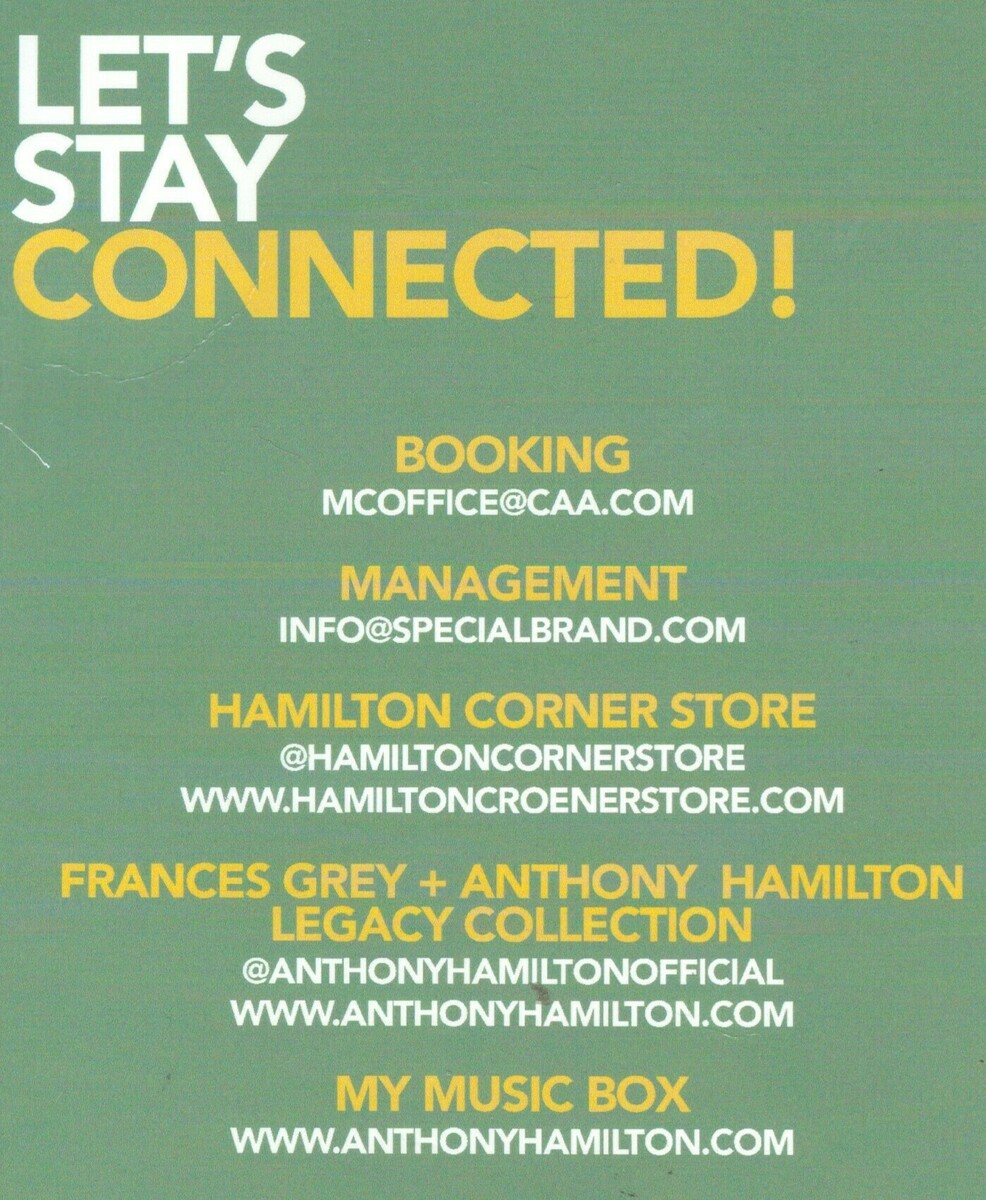 Anthony Hamilton Concert & Tour History (Updated for 2025 - 2026 ...