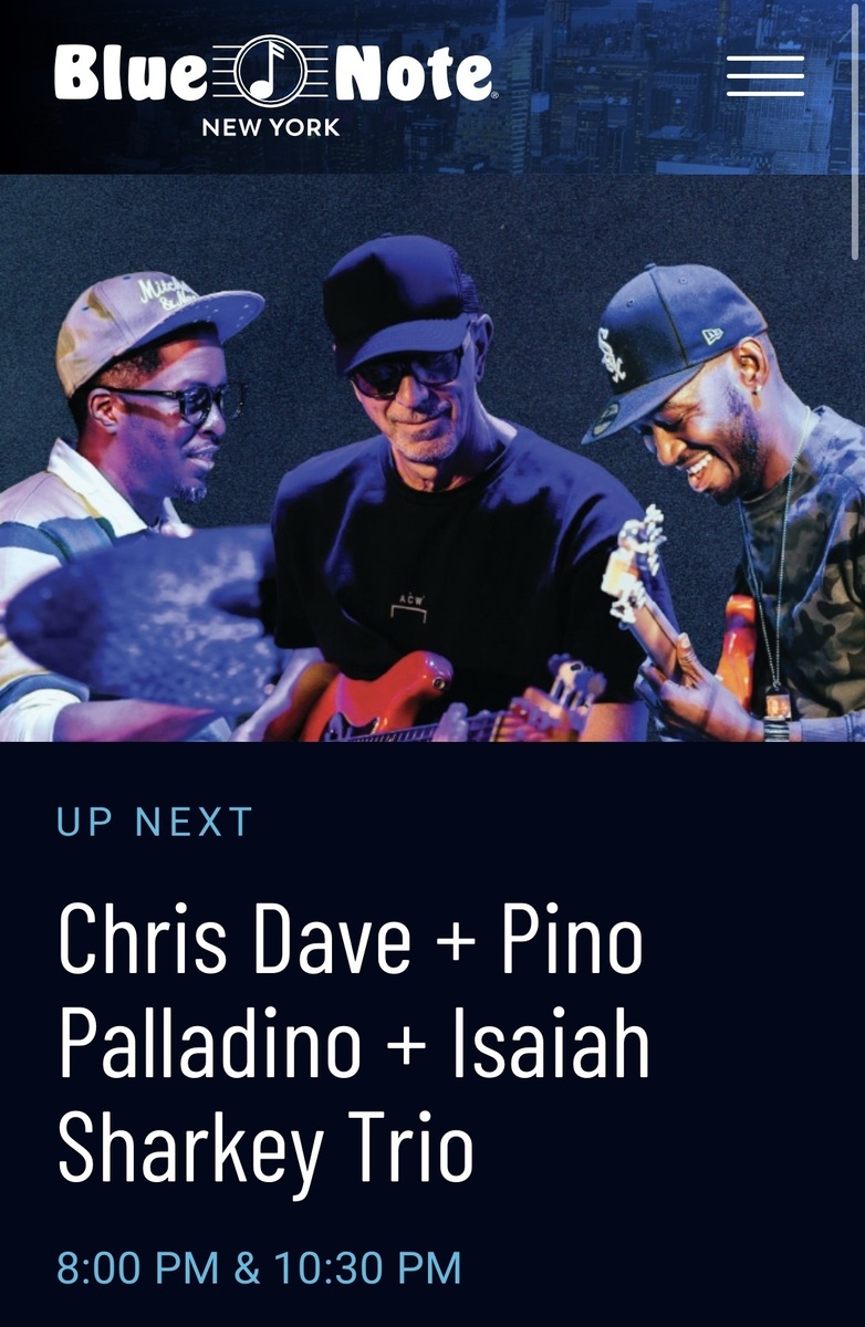 Chris Dave + Pino Palladino + Isaiah Sharkey Trio Concert & Tour ...