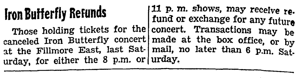 Iron Butterfly Concert & Tour History | Concert Archives