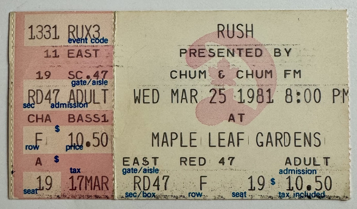 Rush's 1981 Concert & Tour History | Concert Archives