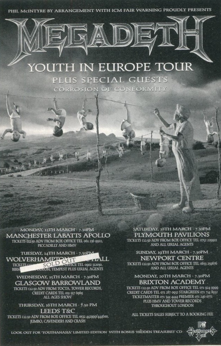 Megadeth Concert & Tour History (Updated for 2024) | Concert Archives