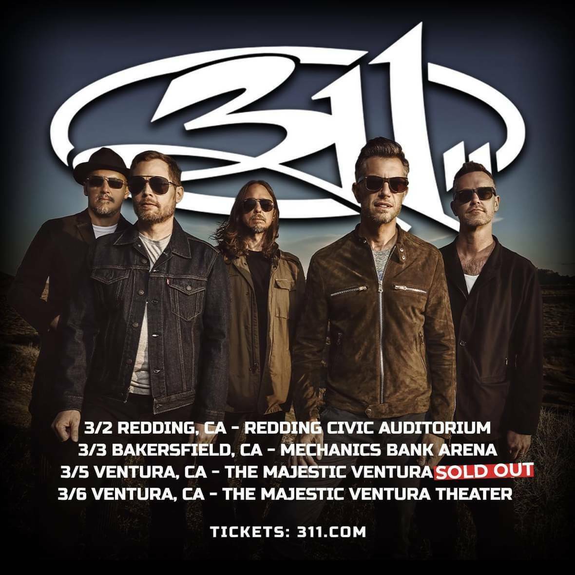 311 Concert & Tour History (Updated for 2024) | Concert Archives