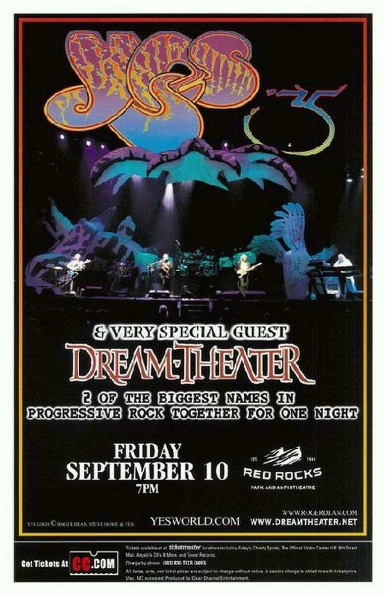 Yes Concert & Tour History (Updated for 2024) | Concert Archives