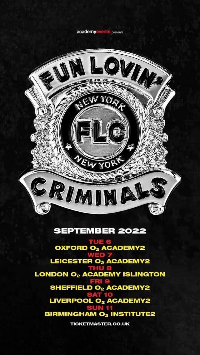 Fun Lovin' Criminals Concert & Tour History | Concert Archives