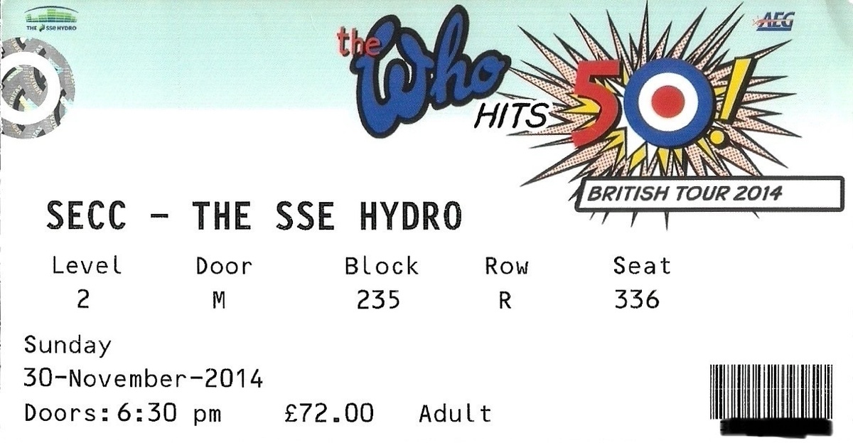 Concert History of The SSE Hydro Glasgow, Scotland, United Kingdom ...