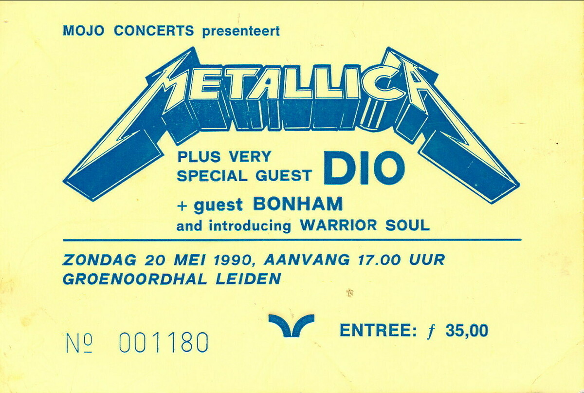 Metallica's 1990 Concert & Tour History | Concert Archives