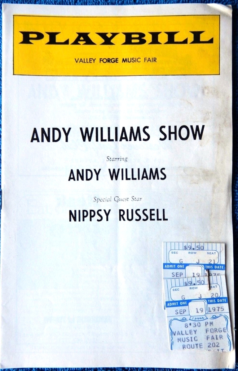 andy williams Concert & Tour History | Concert Archives