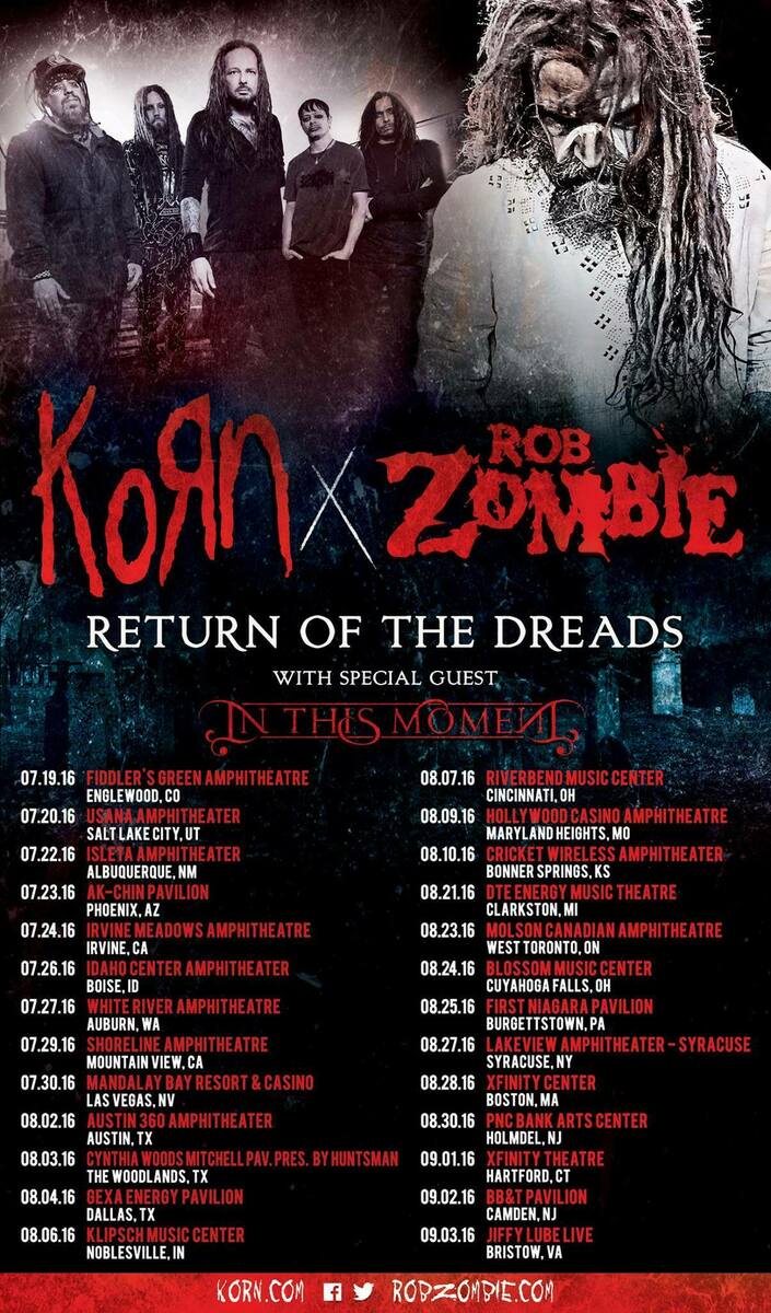 Rob Zombie Concert & Tour History (Updated for 2024) | Concert Archives