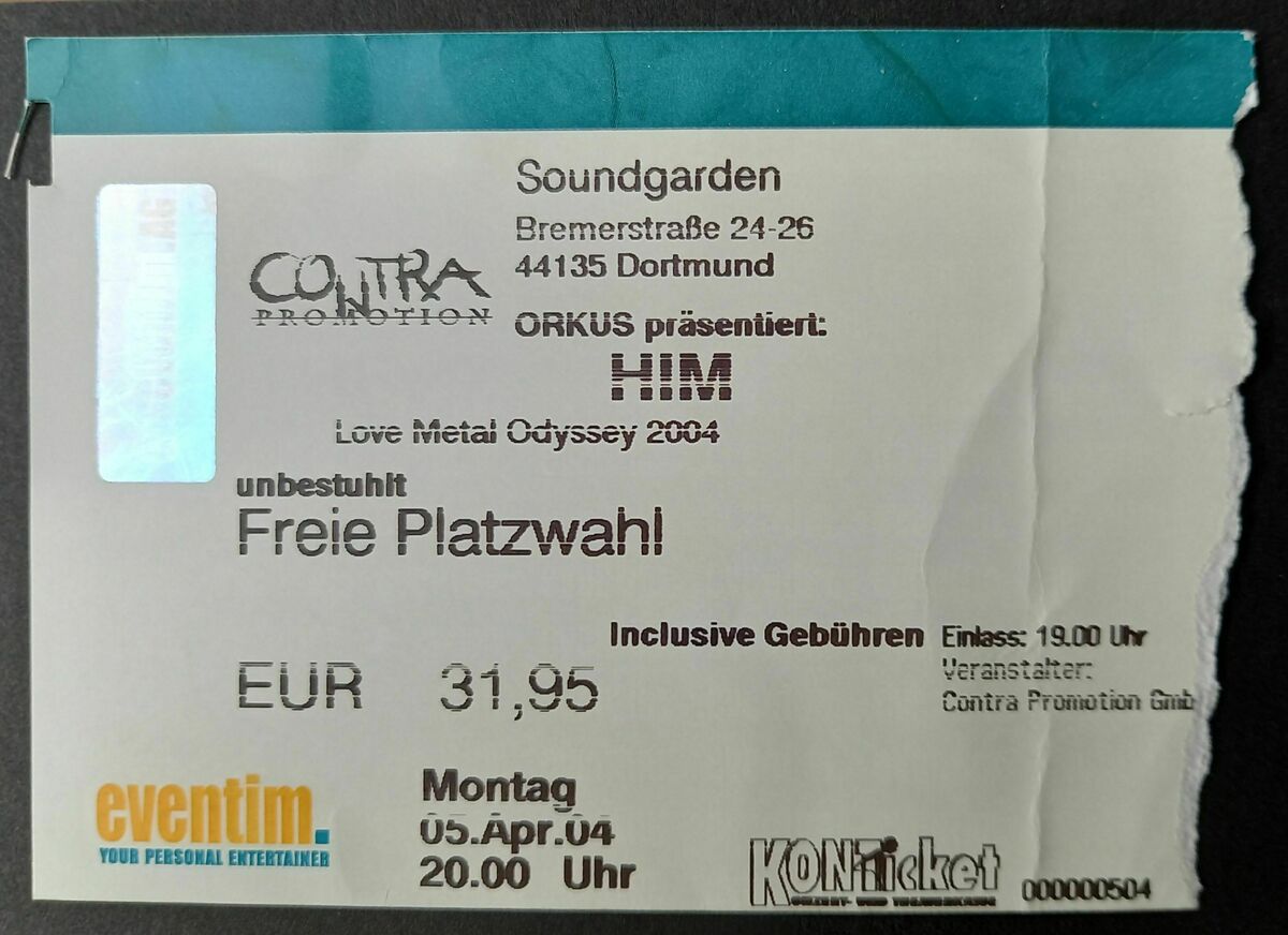 HIM Concert & Tour History | Concert Archives