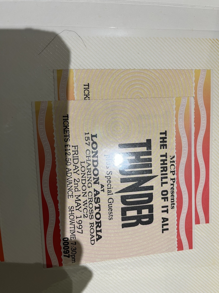 Thunder Concert & Tour History | Concert Archives