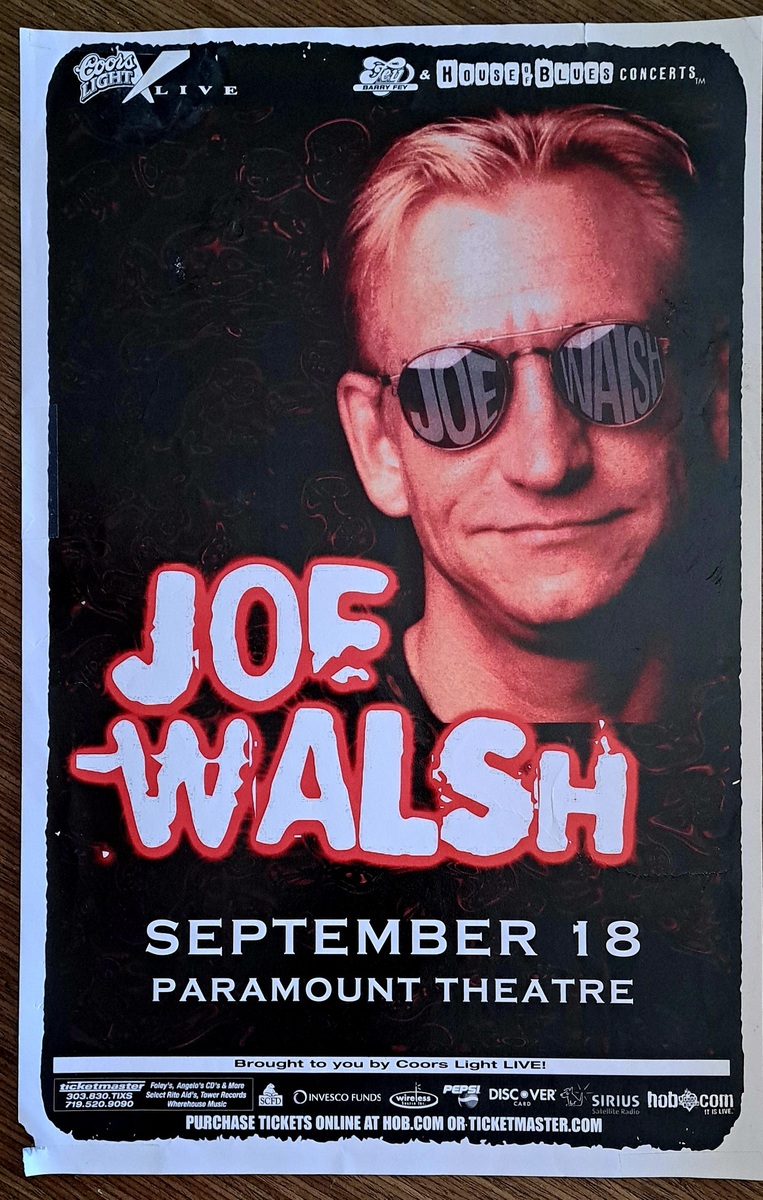 Joe Walsh Concert & Tour History | Concert Archives