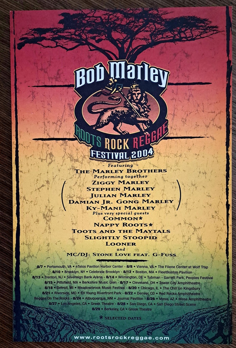 Aug 22, 2004: "Reggae On The Rocks" / The Marley Brothers / Toots & The ...
