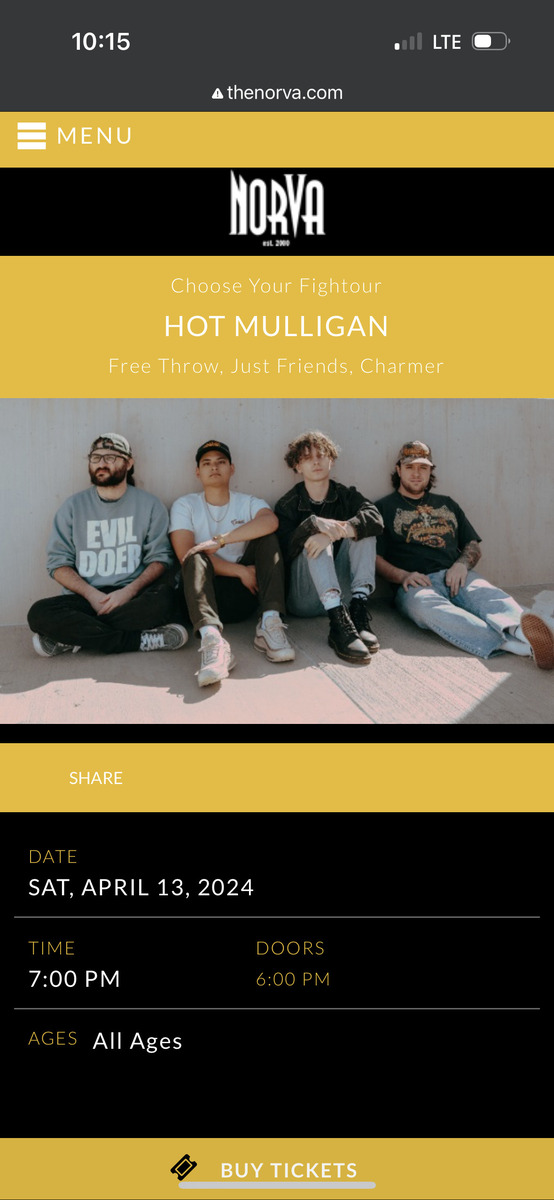 Concert History of The Norva Norfolk, Virginia, United States (Updated ...