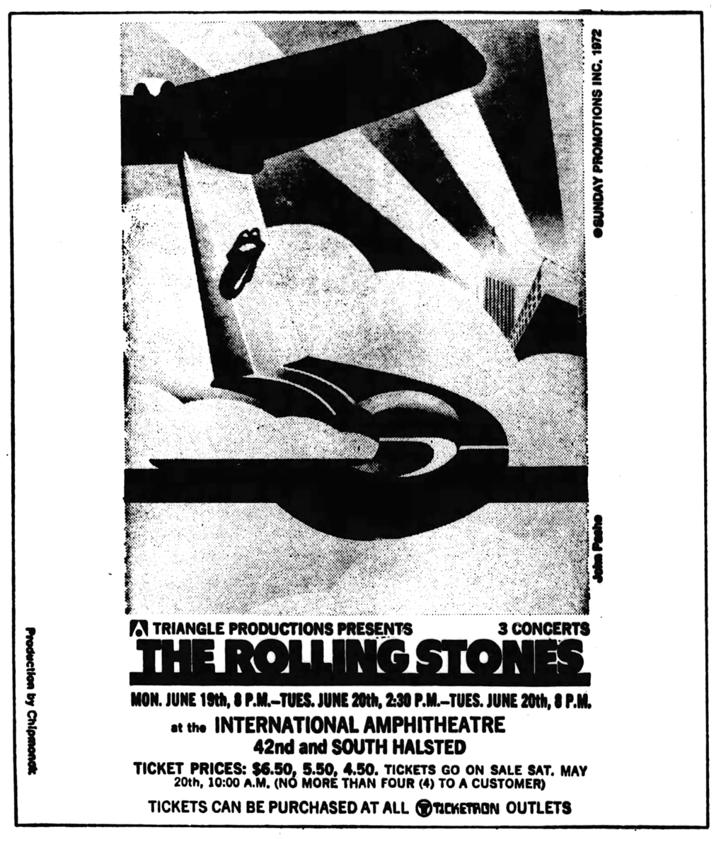 The Rolling Stones's 1972 Concert & Tour History | Concert Archives