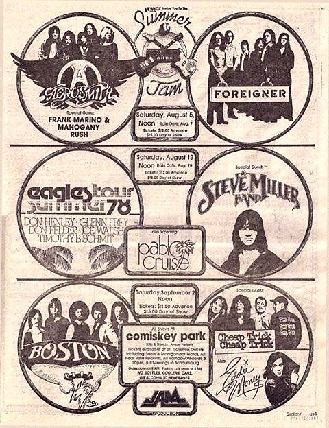 Aerosmith's 1978 Concert & Tour History | Concert Archives