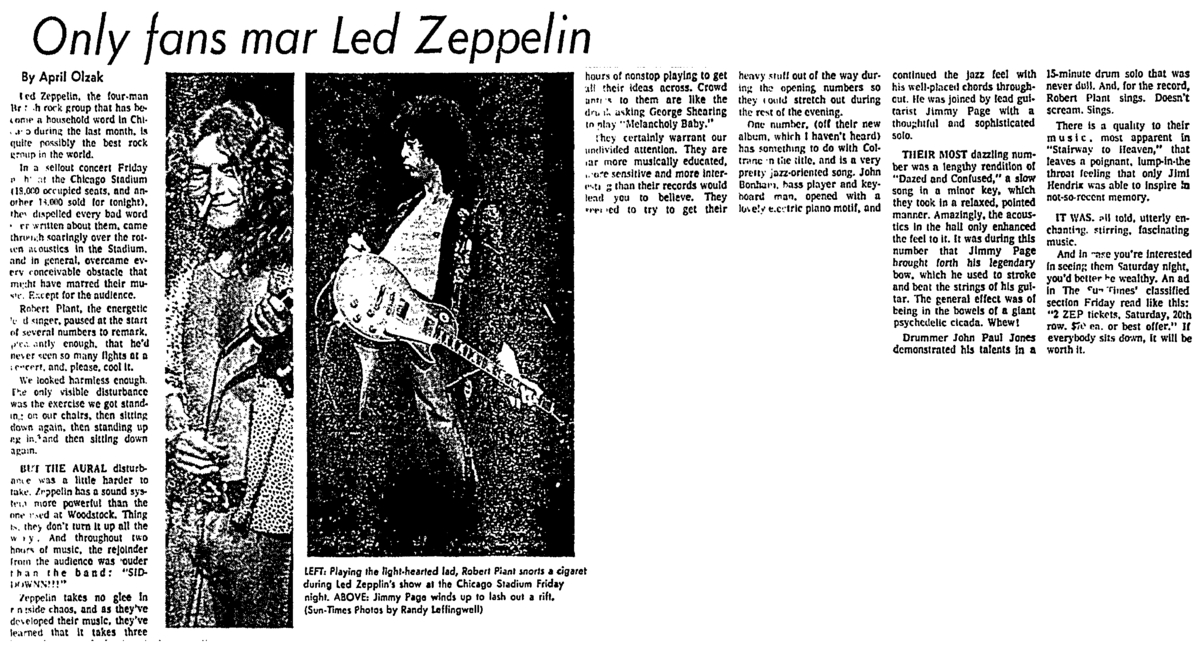 Led Zeppelin's 1973 Concert & Tour History | Concert Archives