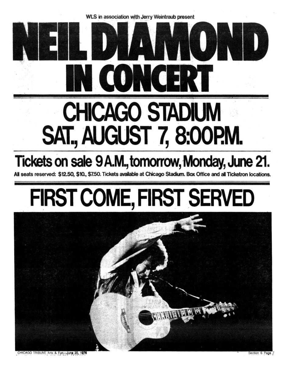 Neil Diamond Concert & Tour History (Updated for 2024) | Concert Archives
