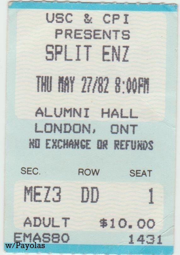 Split Enz Concert & Tour History | Concert Archives