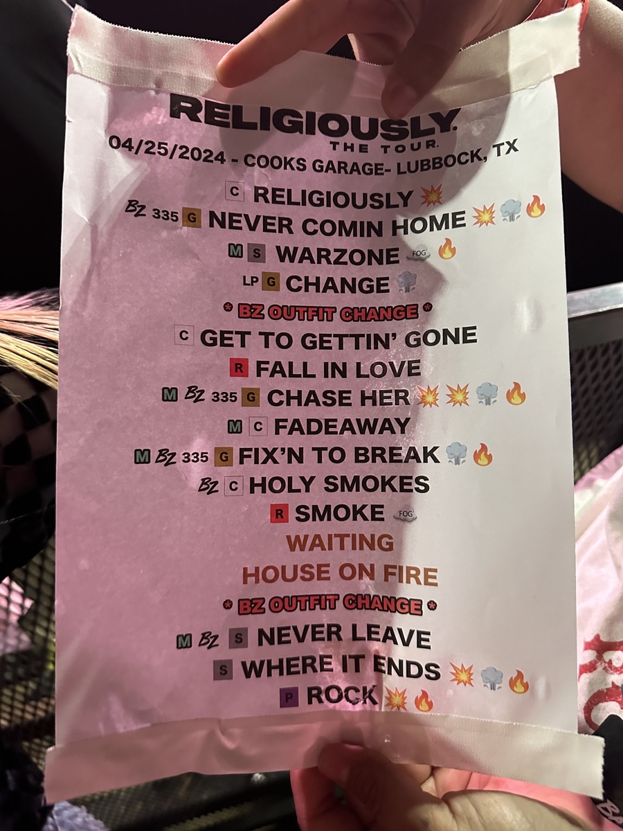 Apr 26, 2024: Bailey Zimmerman / Corey Kent / Brandon Wisham at Cook's ...