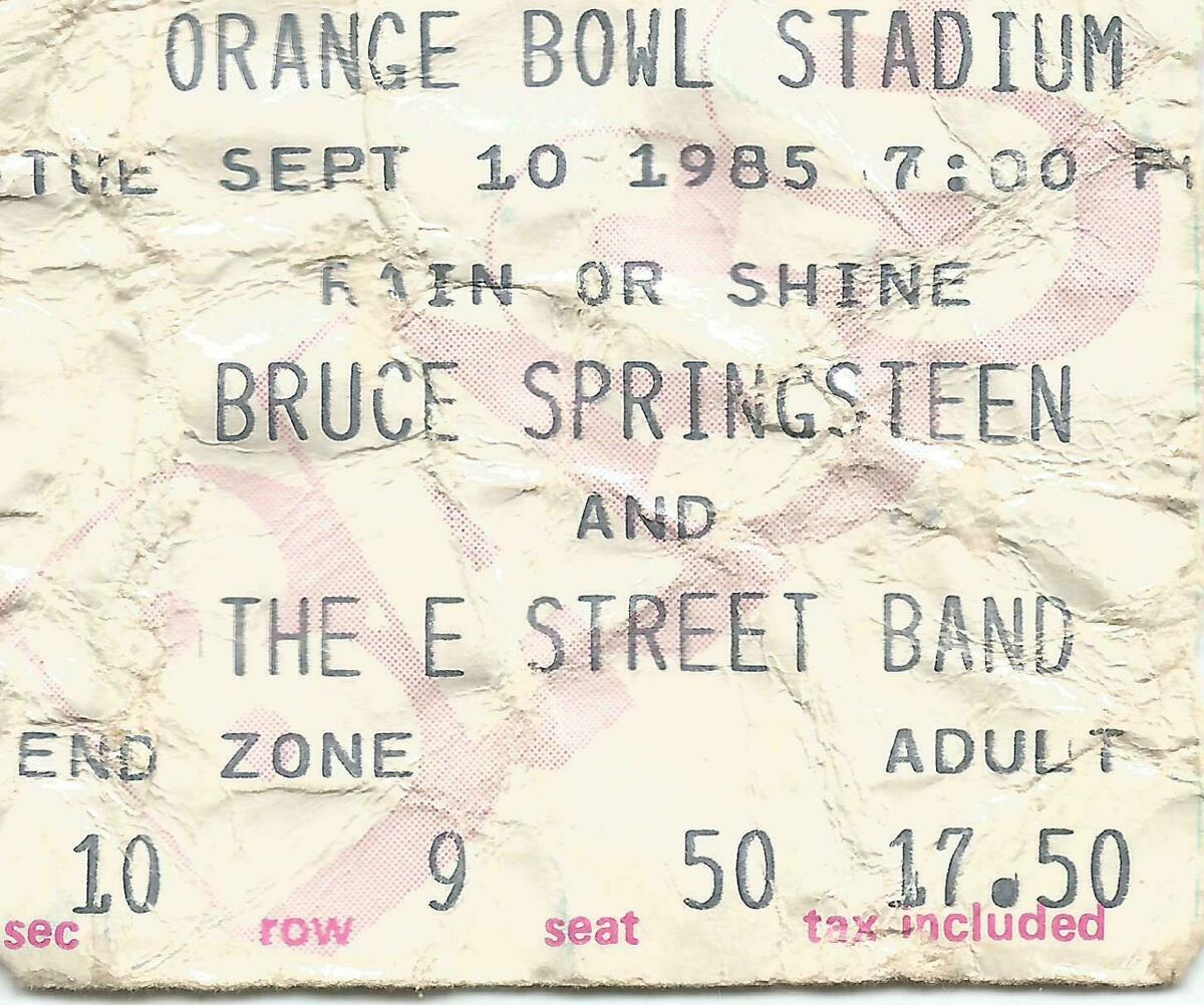 Bruce Springsteen's 1985 Concert & Tour History | Concert Archives
