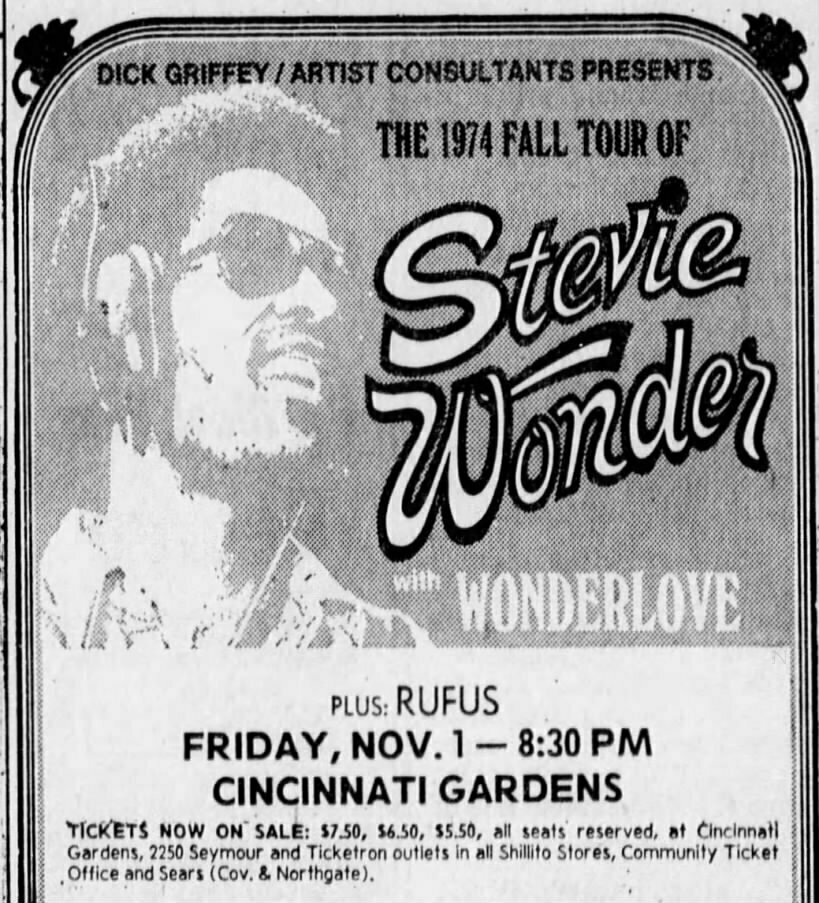 Stevie Wonder/Wonderlust/Rufus Concert & Tour History | Concert Archives