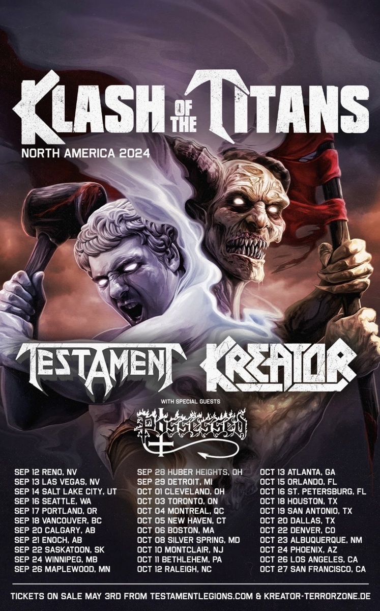 Testament Concert & Tour History (Updated for 2024) | Concert Archives