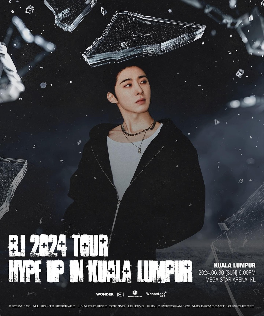 Jun 30, 2024: Kim Hanbin (B.I) at Megastar Arena KL Kuala Lumpur, Kuala ...