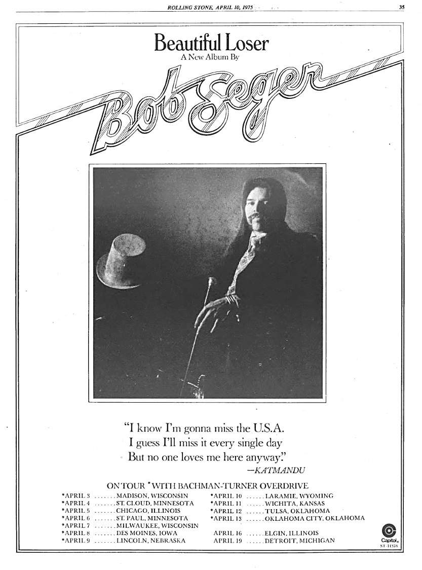 Bob Seger Concert & Tour History | Concert Archives