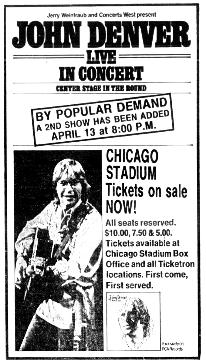John Denver Concert & Tour History | Concert Archives