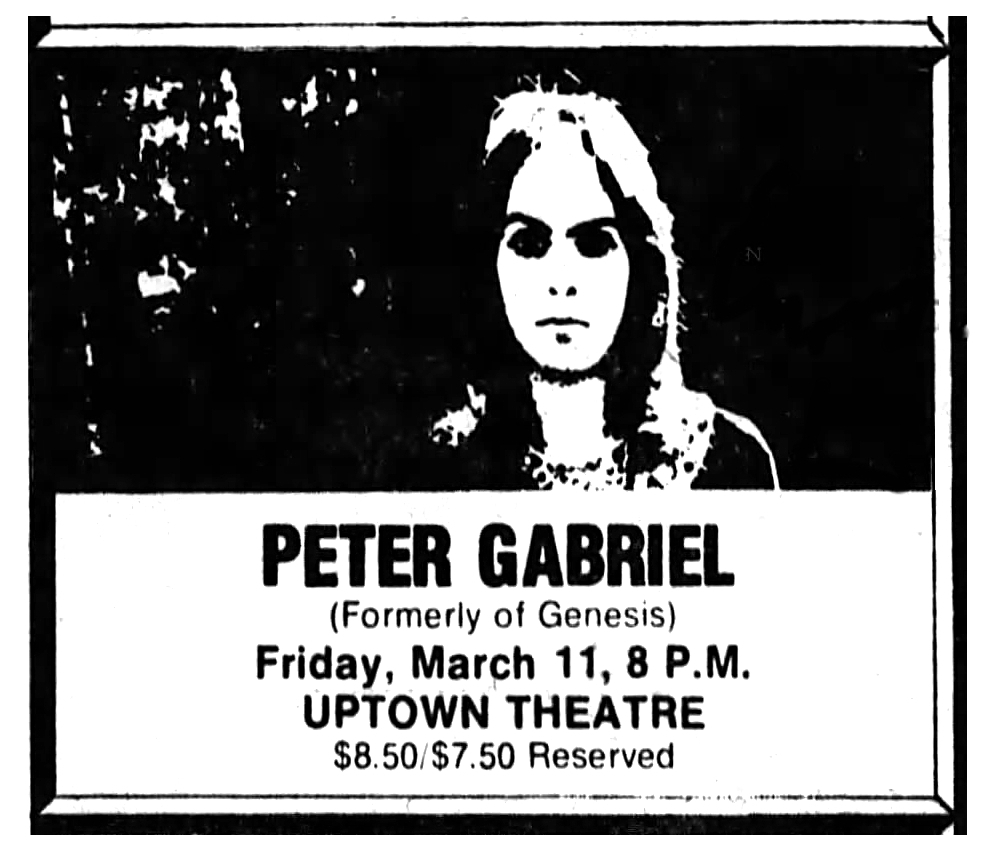 Peter Gabriel Concert & Tour History (Updated for 2024) | Concert Archives
