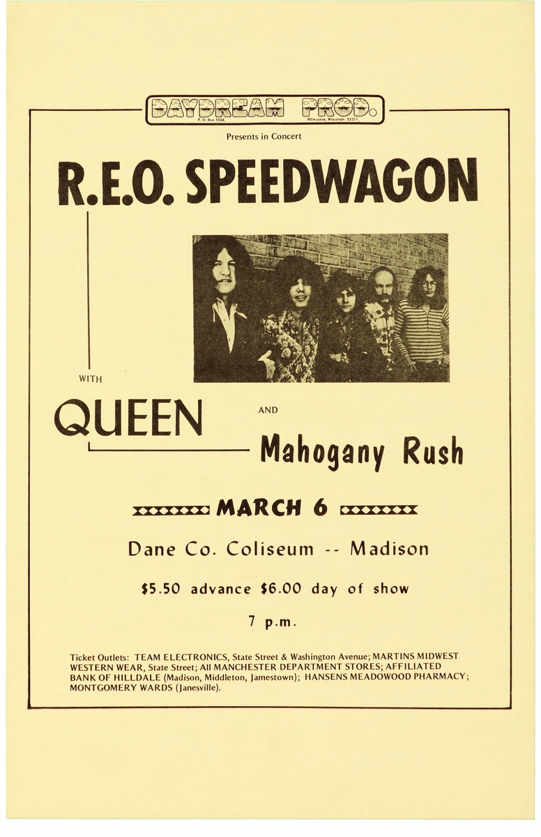 Queen's 1975 Concert & Tour History | Concert Archives