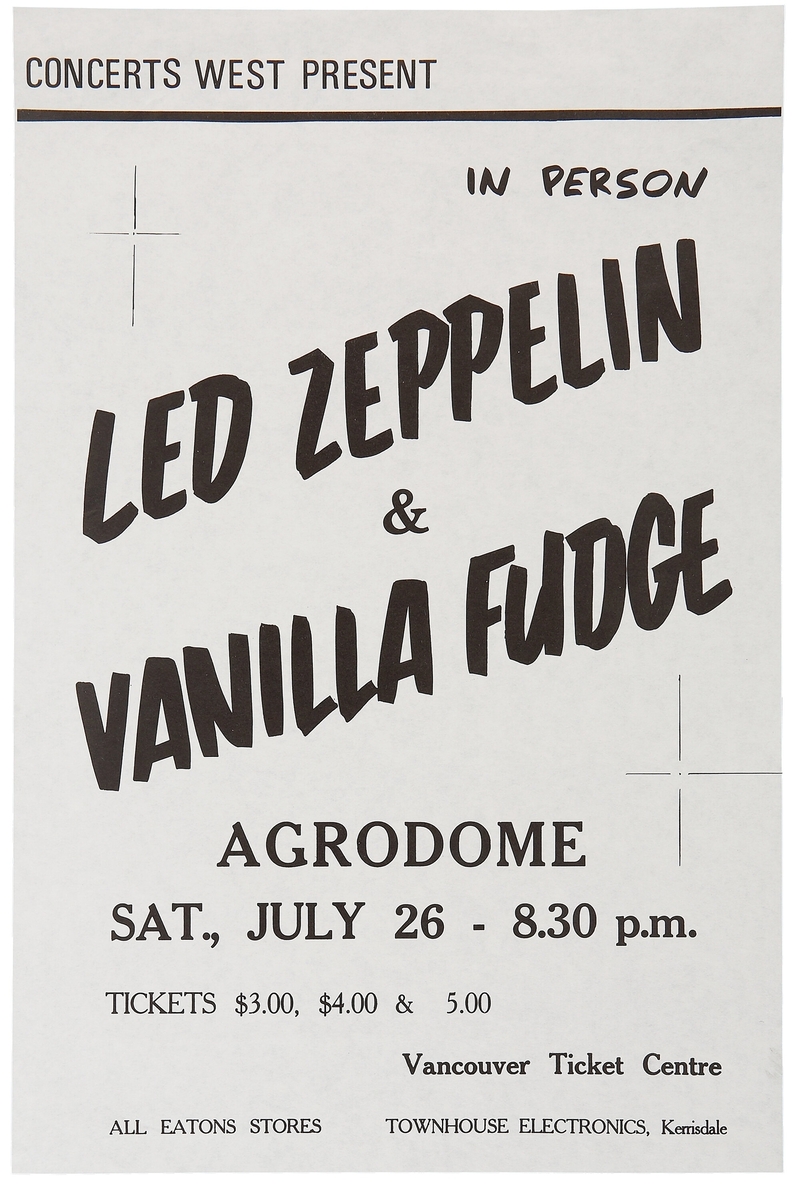 Led Zeppelin's 1969 Concert & Tour History | Concert Archives