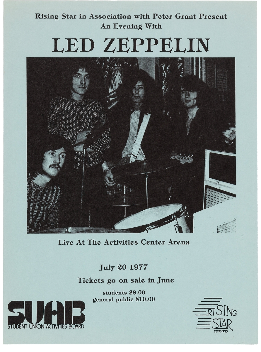 Led Zeppelin's 1977 Concert & Tour History | Concert Archives