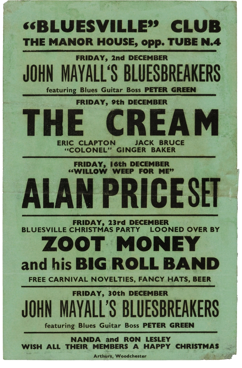 Cream Concert & Tour History (Updated for 2024) | Concert Archives