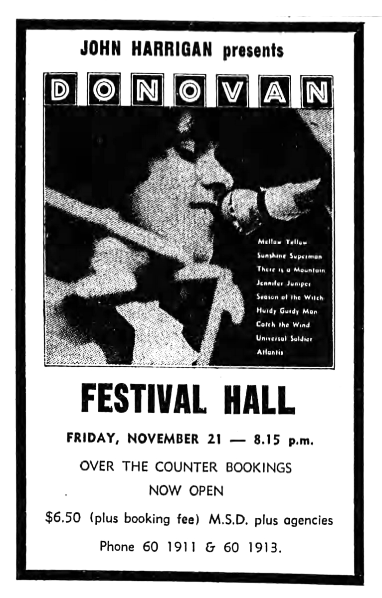 Donovan Concert & Tour History | Concert Archives