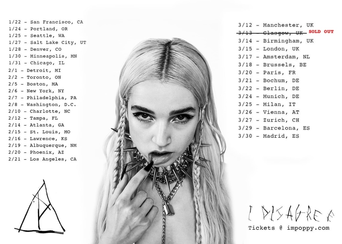Poppy Concert & Tour History (Updated for 2024) | Concert Archives