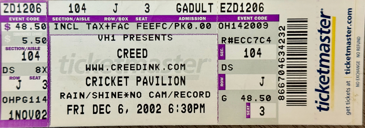 Creed Concert & Tour History (Updated for 2024) | Concert Archives
