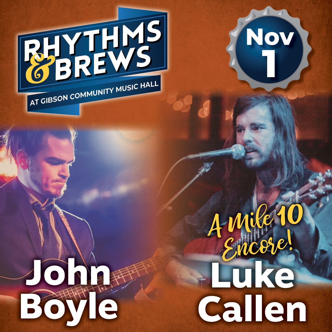 Concert History of Gibson Community Music Hall Appleton, Wisconsin ...