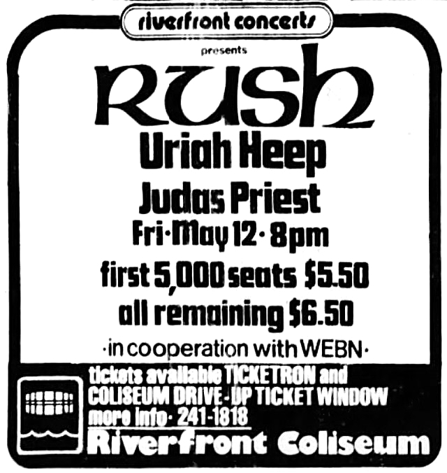 Concert History of Riverfront Coliseum Cincinnati, Ohio, United States ...