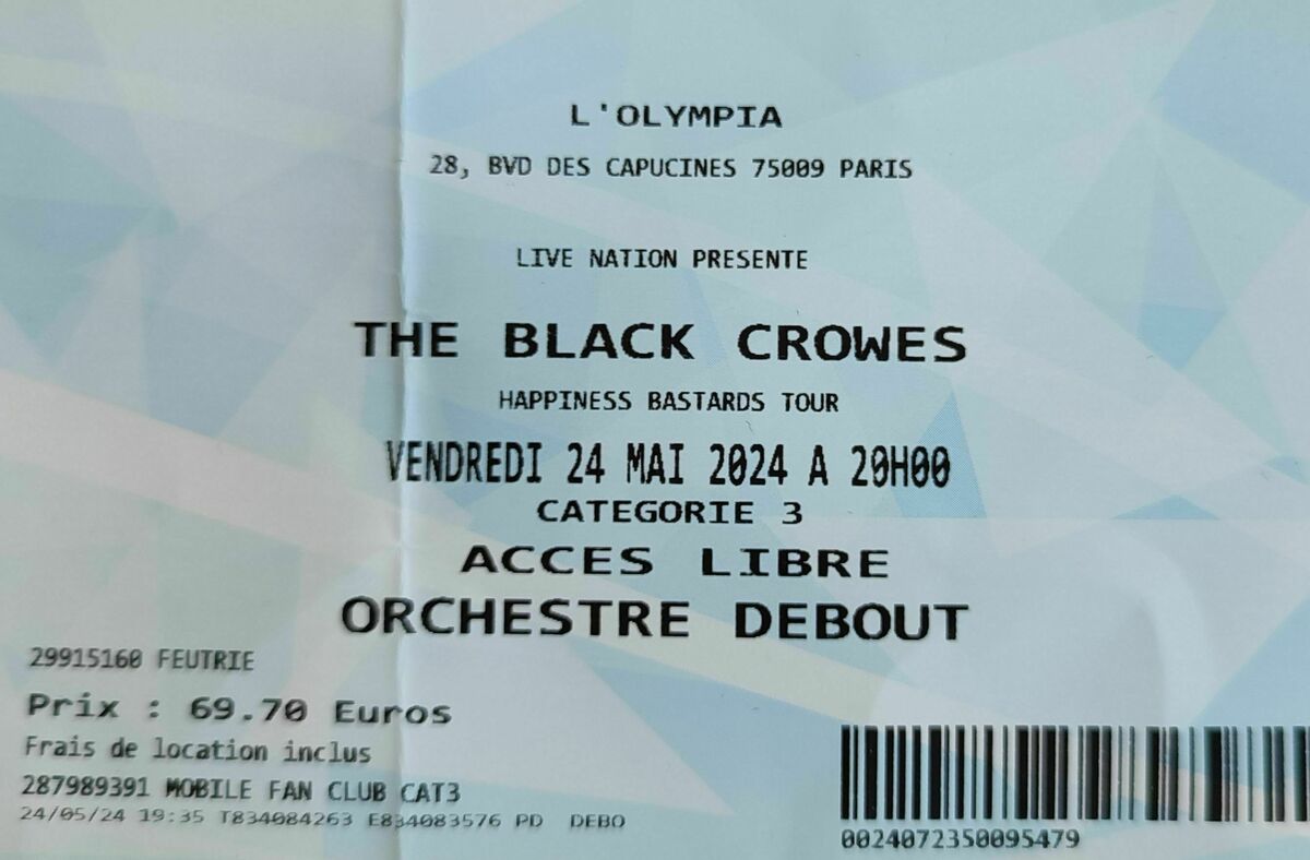 The Black Crowes Concert & Tour History (Updated for 2024 - 2025 ...
