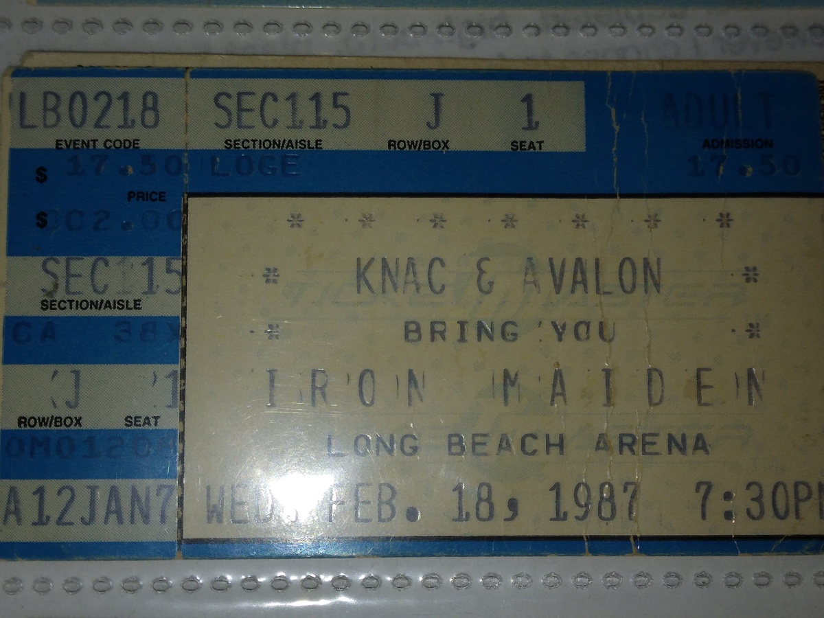 Iron Maiden's 1987 Concert & Tour History | Concert Archives