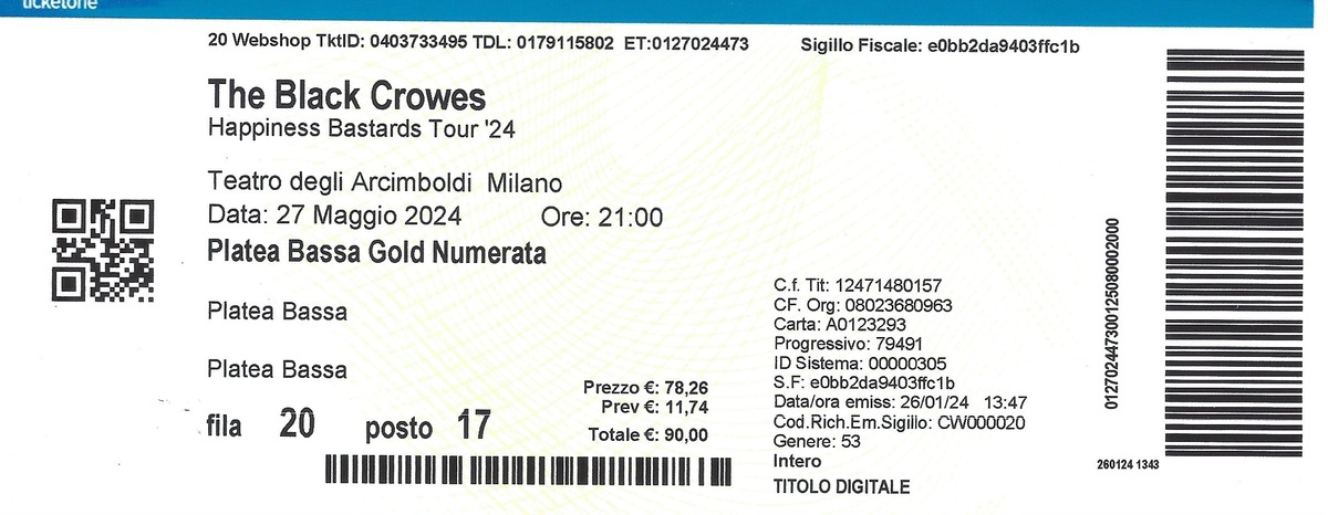 The Black Crowes Concert & Tour History (Updated for 2024 - 2025 ...