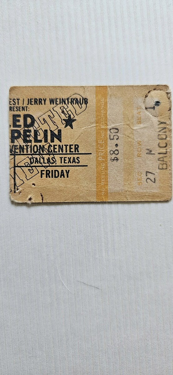 Led Zeppelin's 1977 Concert & Tour History | Concert Archives