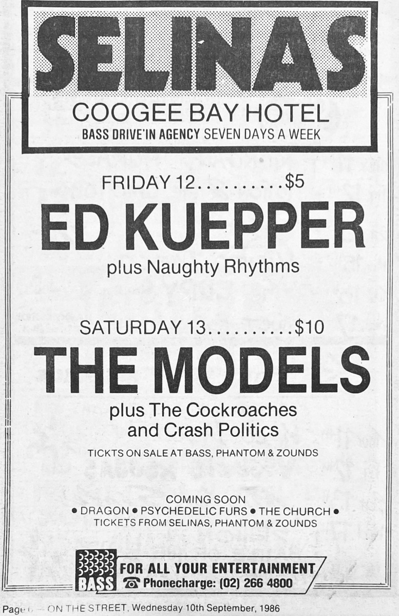 Concert History of Selina's, Coogee Bay Hotel Coogee, New South Wales ...