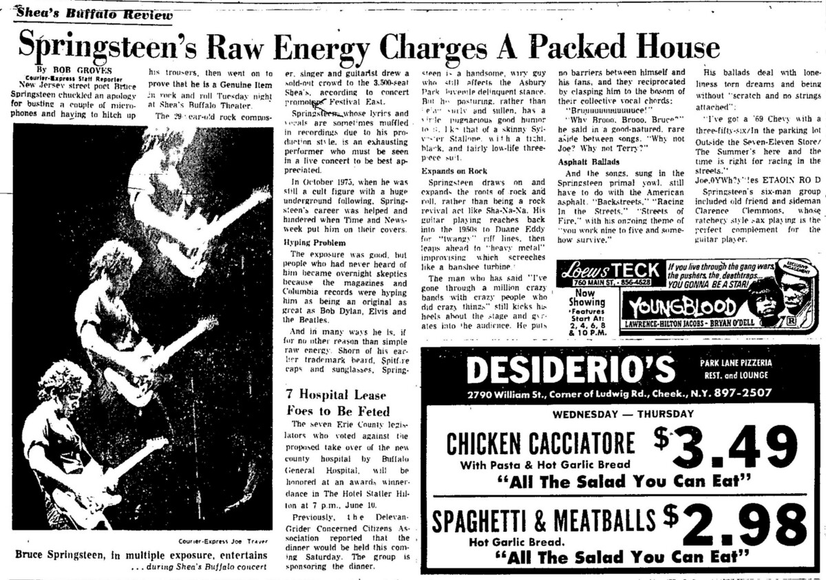 Bruce Springsteen's 1978 Concert & Tour History | Concert Archives